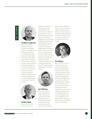 Ericsson Technology Review: Simplifying the 5G ecosystem by reducing ...