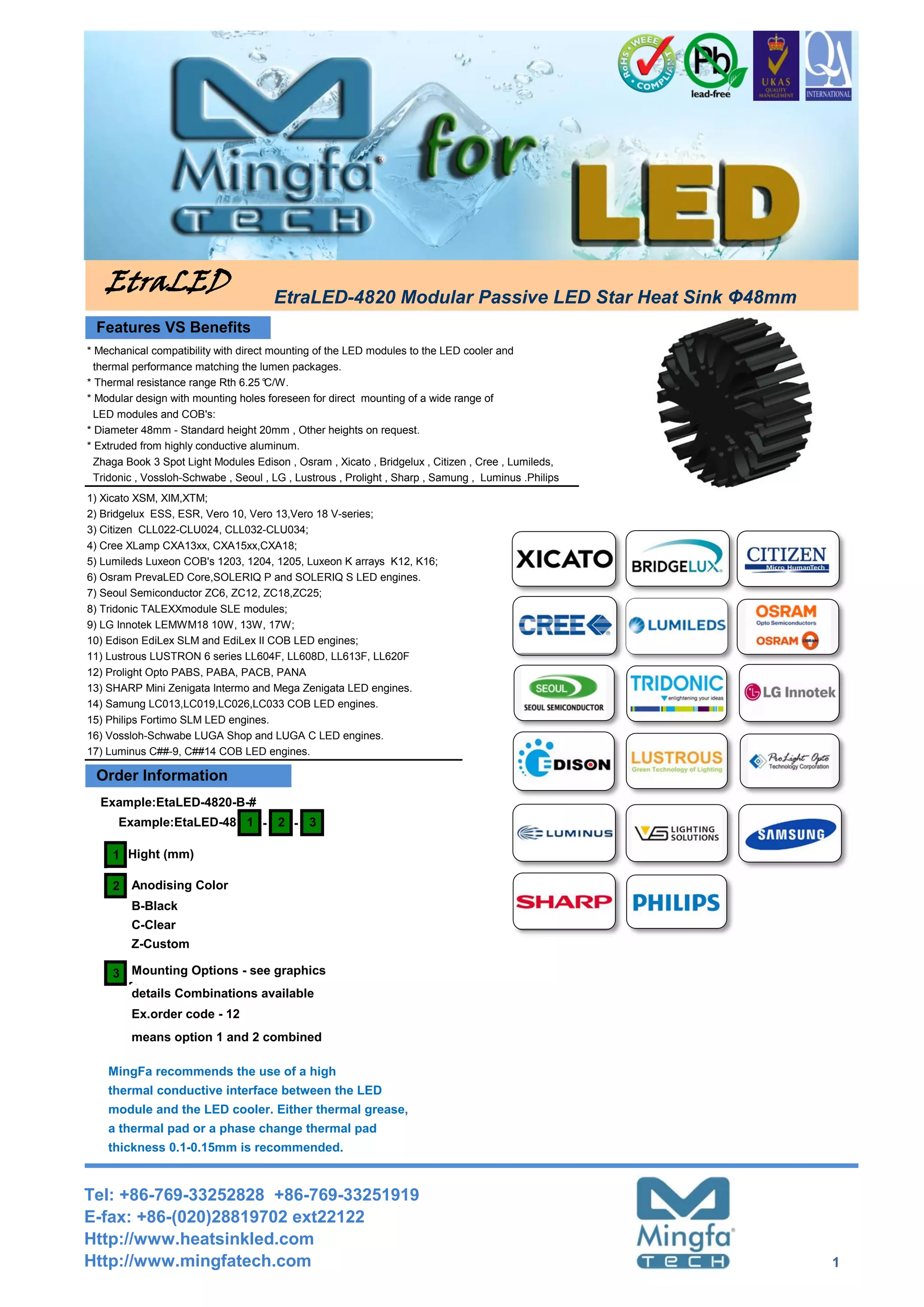 Led Star Heat Sinks | PDF