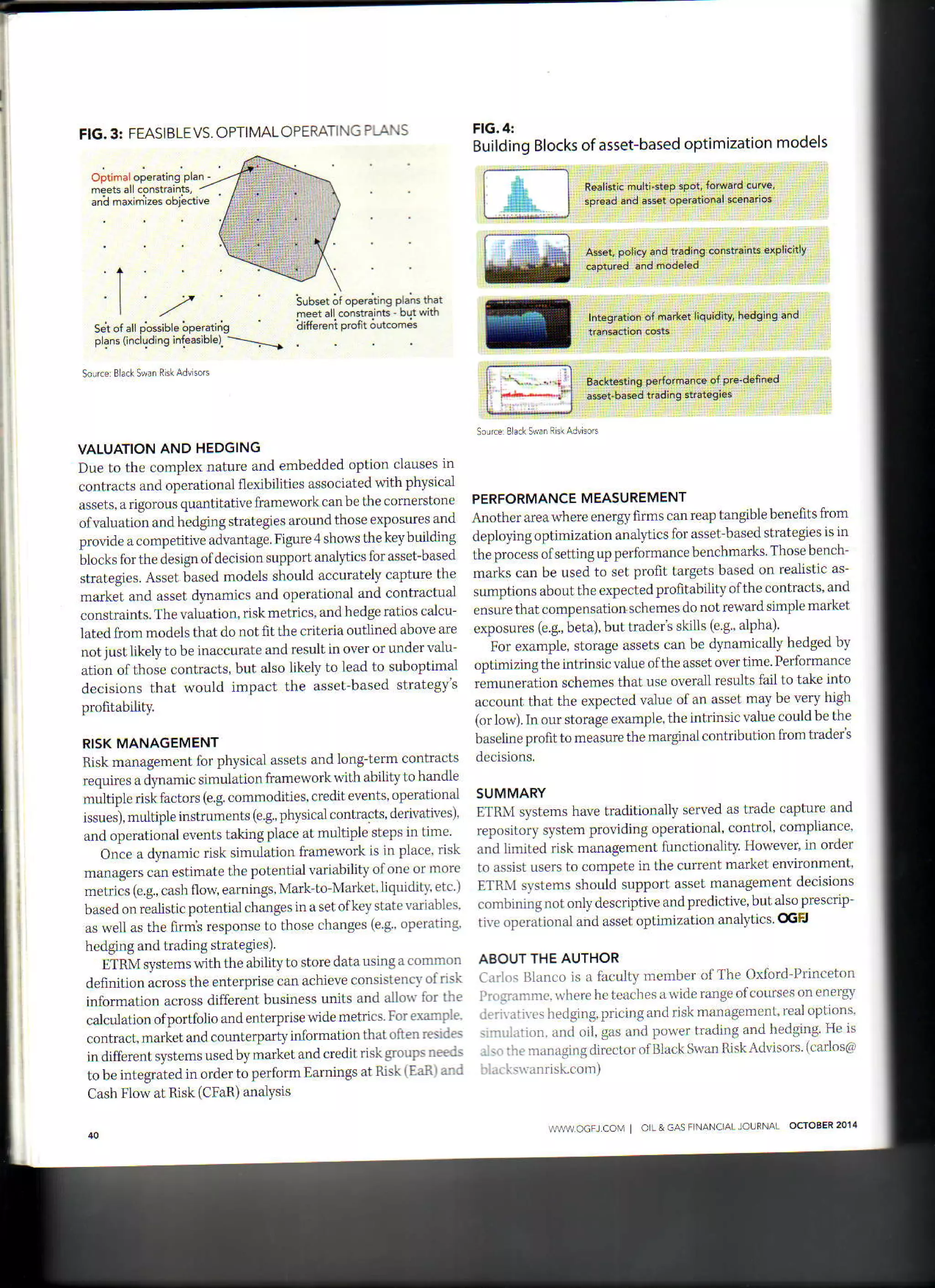 Asset based trading and optimization analytics in ETRM systems | PDF