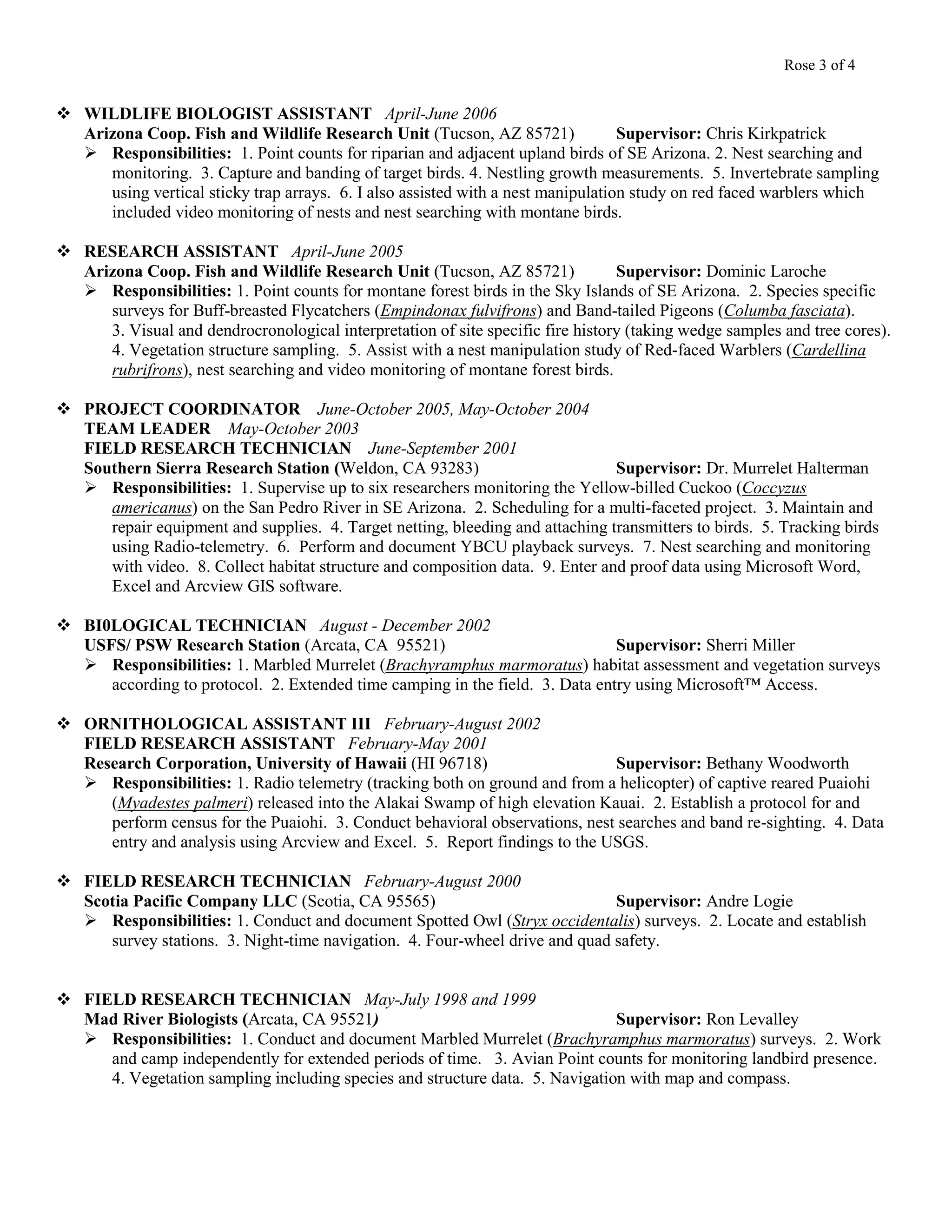 Eli Rose Resume | PDF