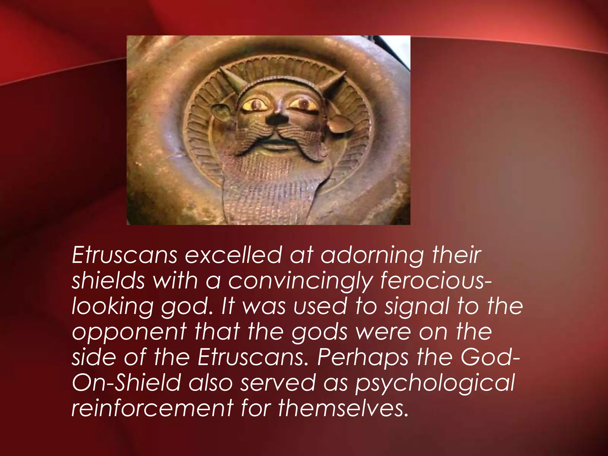 Etruscan and romans warfare, religion, settlement and monumental ...