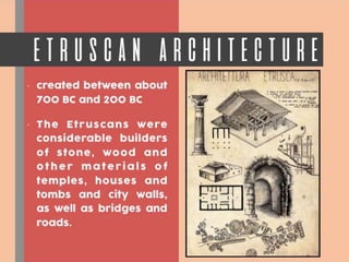 HISTORY: Etruscan Architecture 2.0 | PPTX