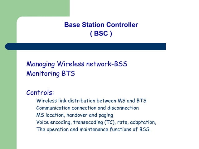 Gsm Fundamentals Ppt