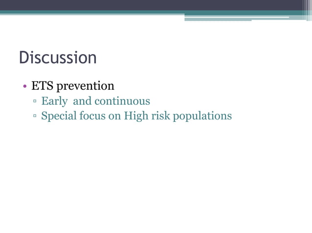 ETS Exposure & Uplanned Pregnancy | PPT