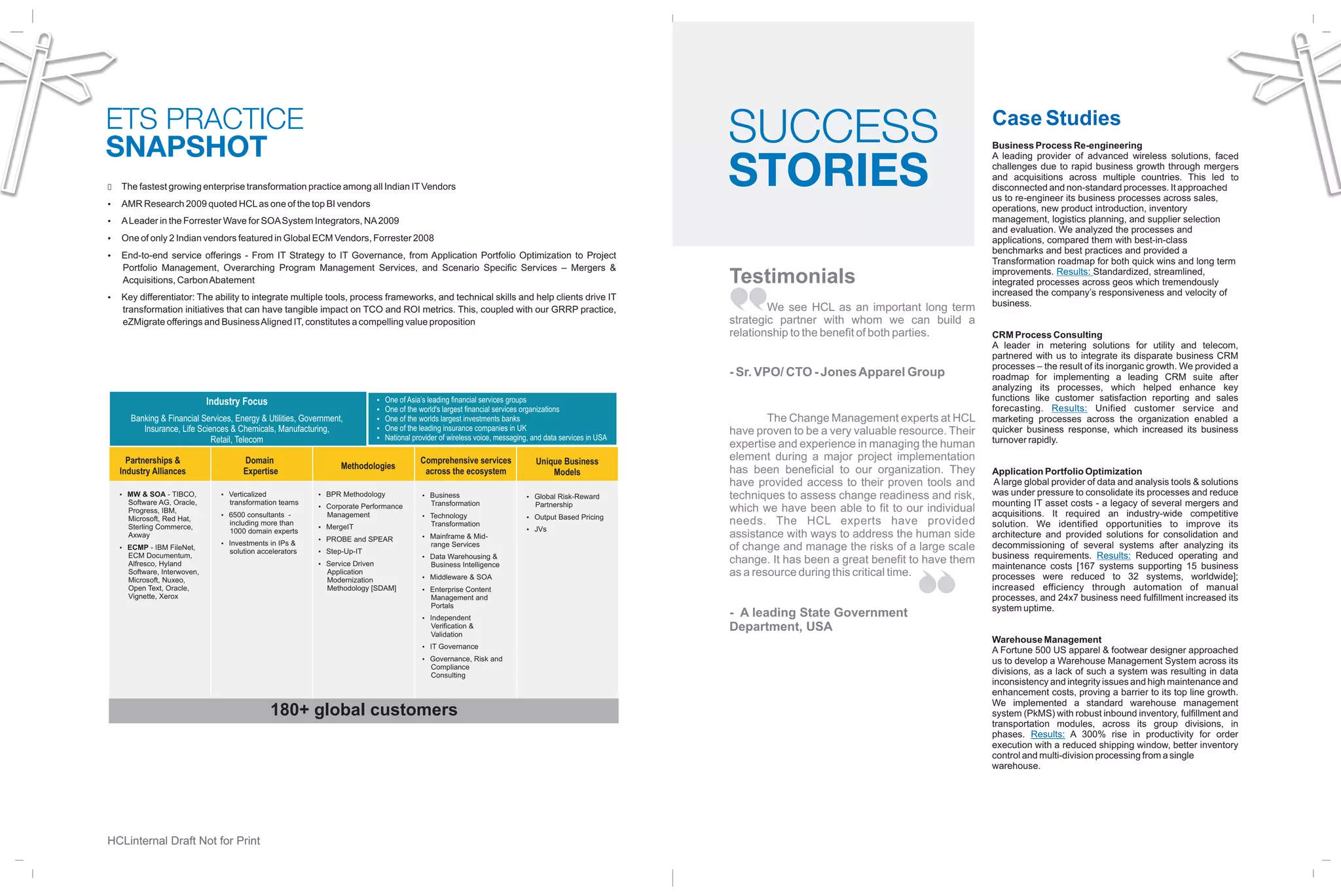 Enterprise Transformation Services Brochure | PDF