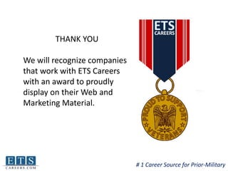 ETS Careers | PPTX | Career Advice | Careers