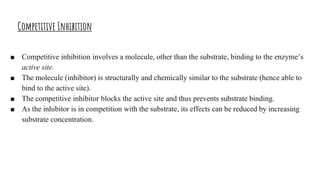 Types of enzyme inhibition | PPTX