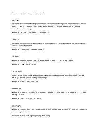 Ets Gre Vocabulary Flashcards | PDF