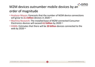 ETSI M2M Workshop - OMA Strategy for Internet of Things | PPT