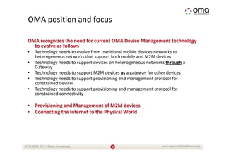 ETSI M2M Workshop - OMA Strategy for Internet of Things | PPT