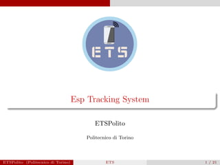 Esp tracking system with microcontroller esp32 | PPT
