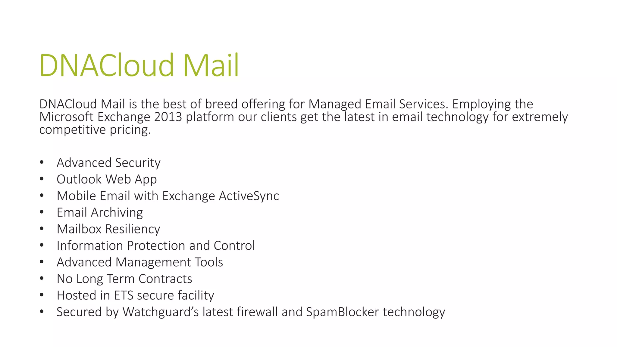 ETS Services Outline | PPTX