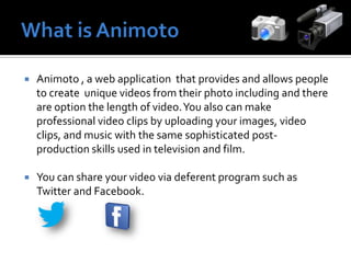 Et studio_animoto | PPT