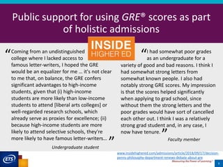 Holistic Admissions: Why it Matters | PDF