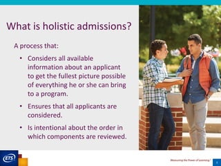 Holistic Admissions: Why it Matters | PDF | Undergraduate Education ...
