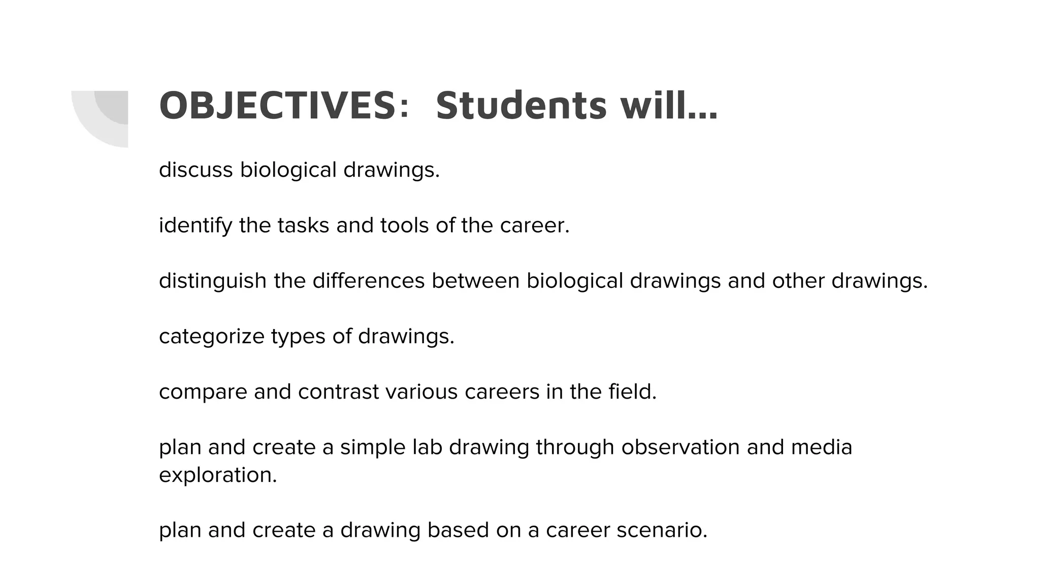 Bio drawing intro & careers | PPT