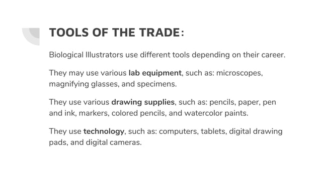 Bio drawing intro & careers | PPT | Free Download