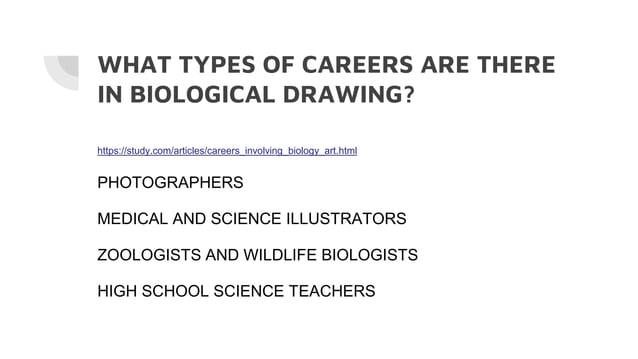 Bio drawing intro & careers | PPT