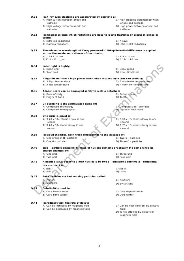 UHS Entrance Test MCAT Syllabus 2014