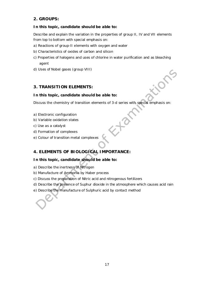 UHS Entrance Test MCAT Syllabus 2014
