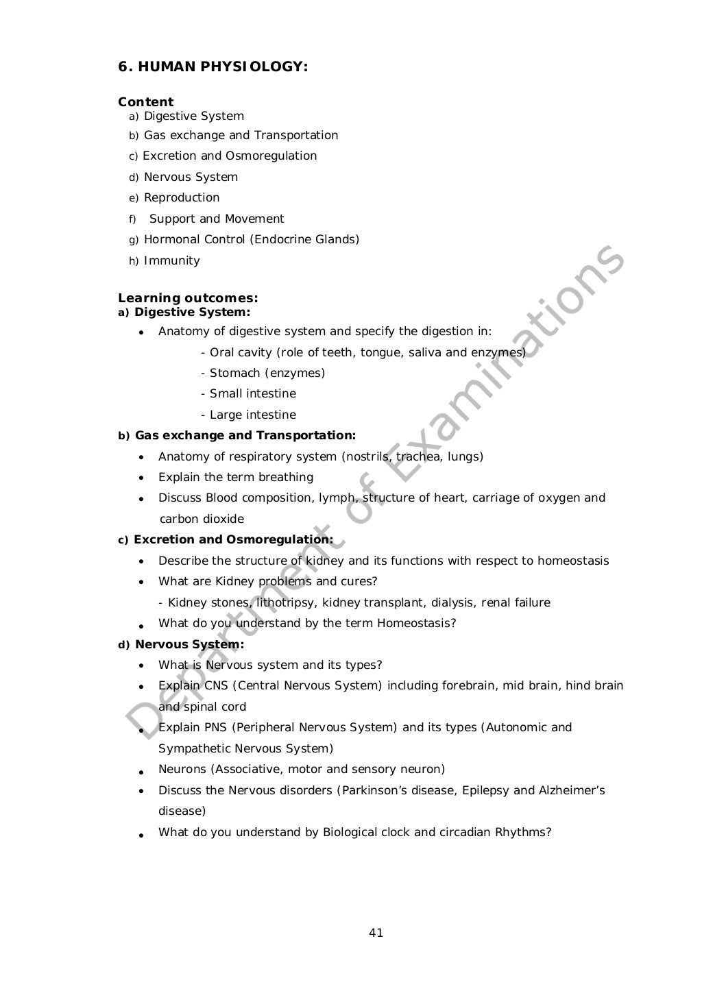 UHS Entrance Test MCAT Syllabus 2014