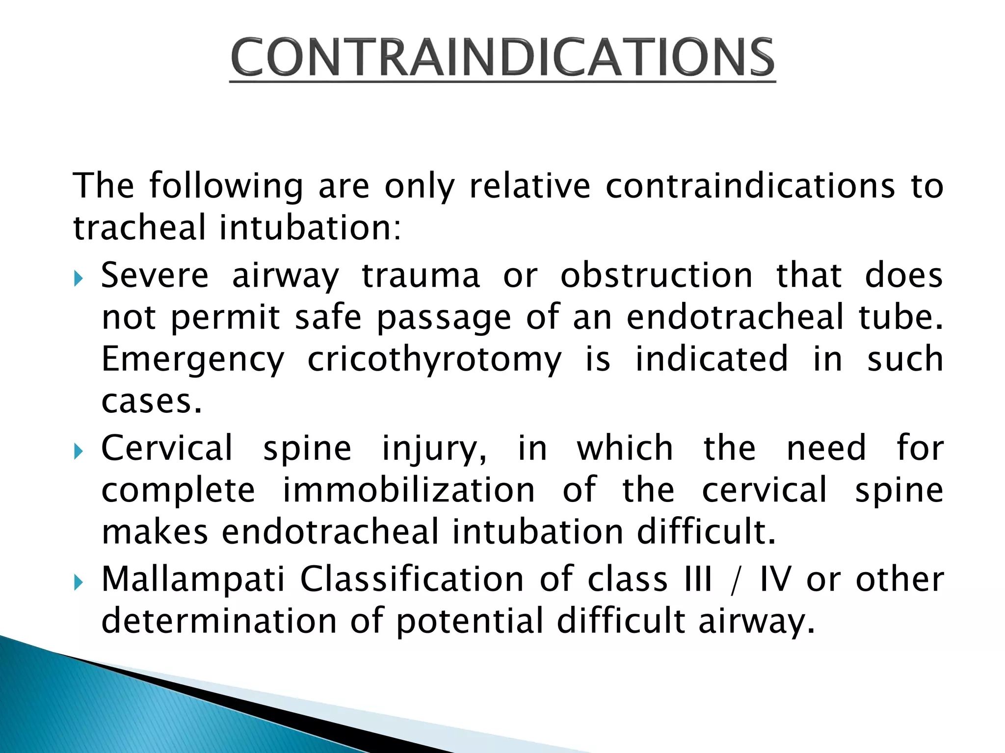 ENDOTRACHEAL TUBE INTUBATION II Parts II Details II Clinical Discussion ...