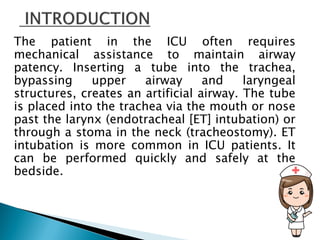 ENDOTRACHEAL TUBE INTUBATION II Parts II Details II Clinical Discussion ...