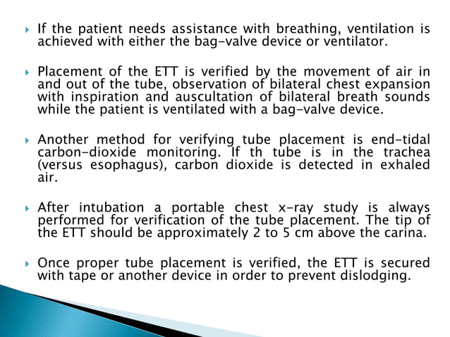 ENDOTRACHEAL TUBE INTUBATION II Parts II Details II Clinical Discussion ...
