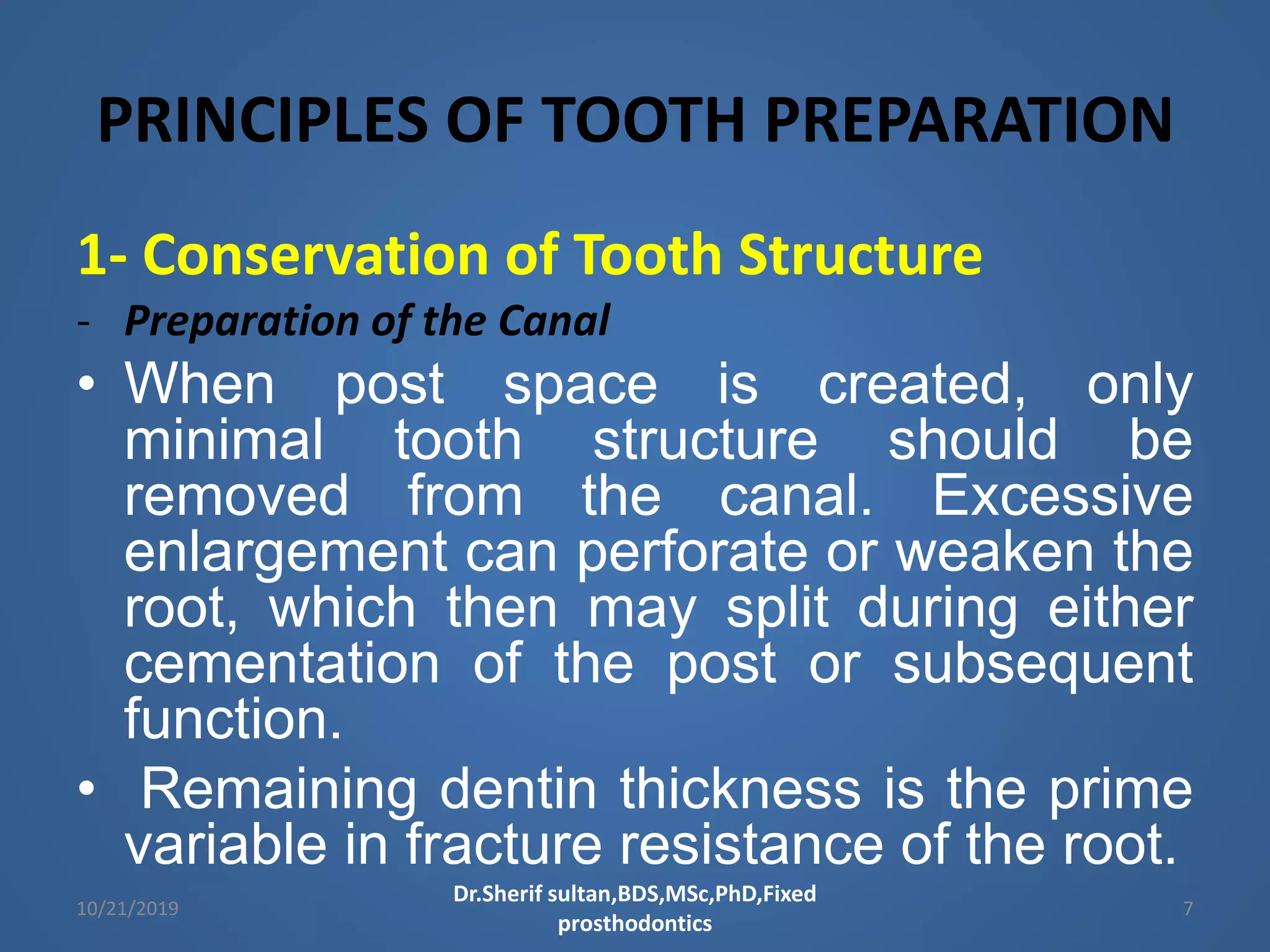 restoration of endodontically treated teeth cast post | PPTX