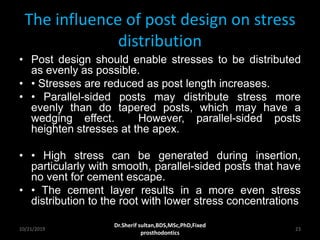 restoration of endodontically treated teeth ready post | PPT