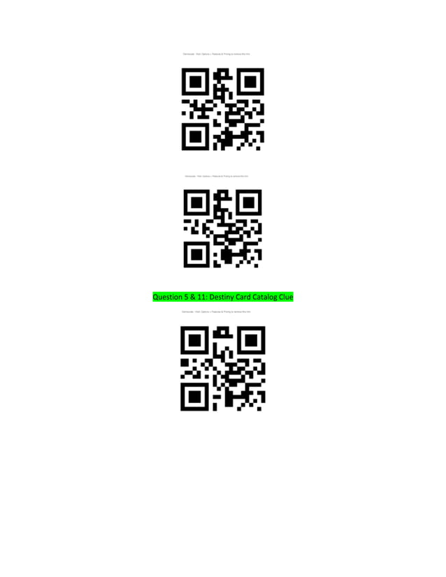 qr code scavenger hunt | PDF
