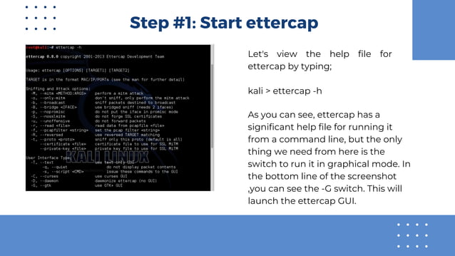 Ettercap_Tool_Kali_Linux_Tool_Presentation | PPT