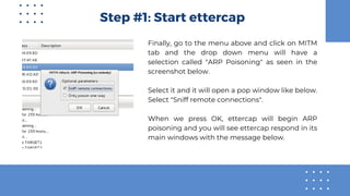 Ettercap_Tool_Kali_Linux_Tool_Presentation | PPT