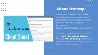 Ettercap_Tool_Kali_Linux_Tool_Presentation | PPT