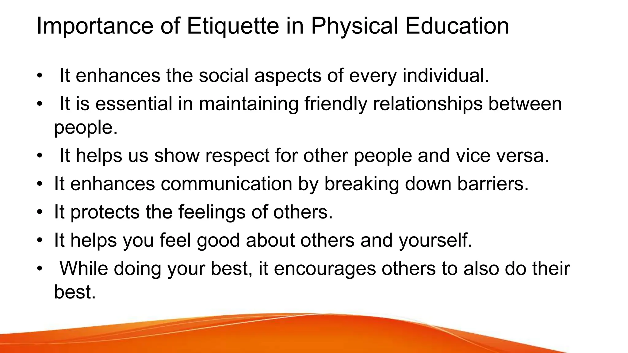 HOPE 1 GRADE 11 ETTIQUETTE IN PHYSICAL EDUCATION.pptx