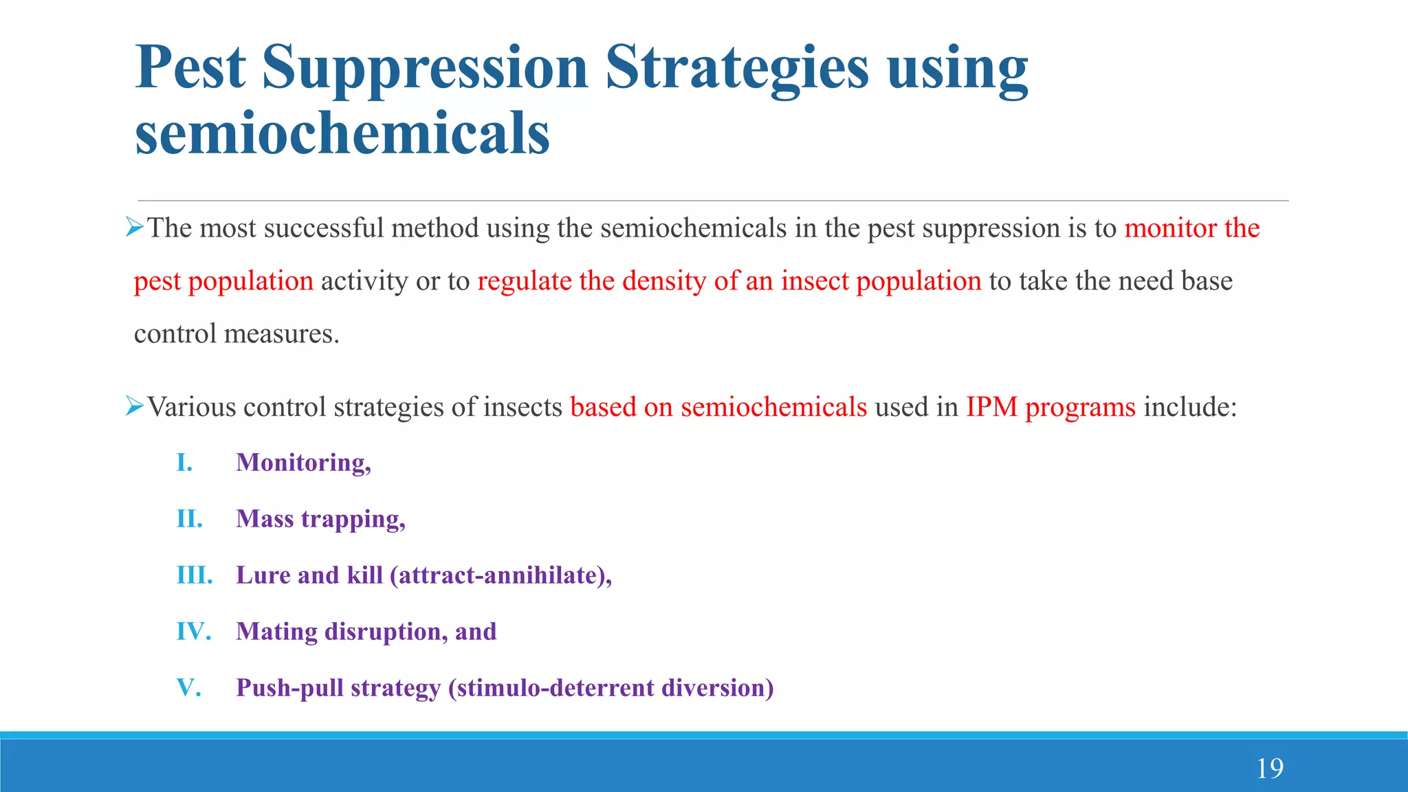 Role of semiochemicals in the control of crop pest OUAT.pptx