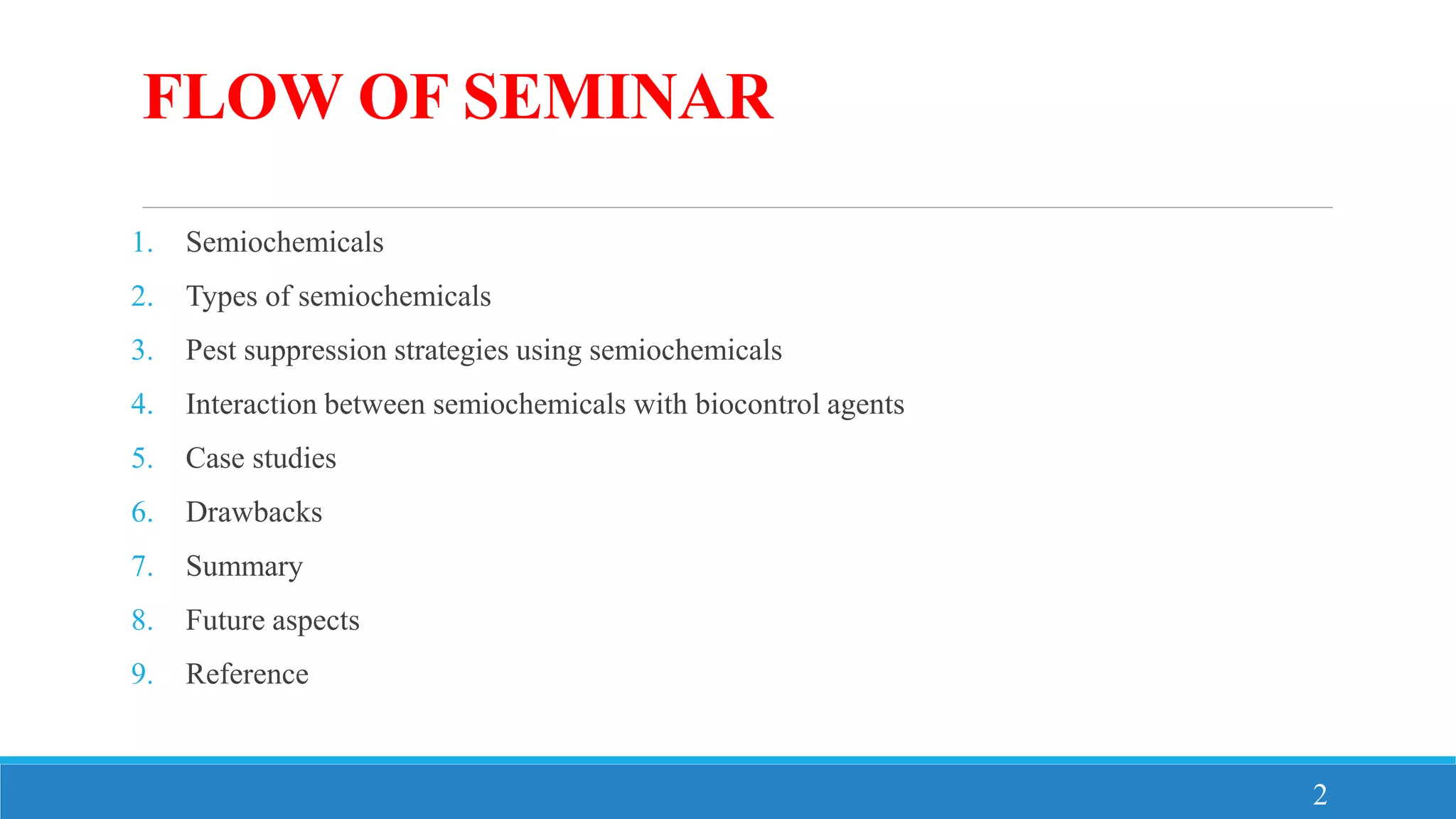 Role of semiochemicals in the control of crop pest OUAT.pptx
