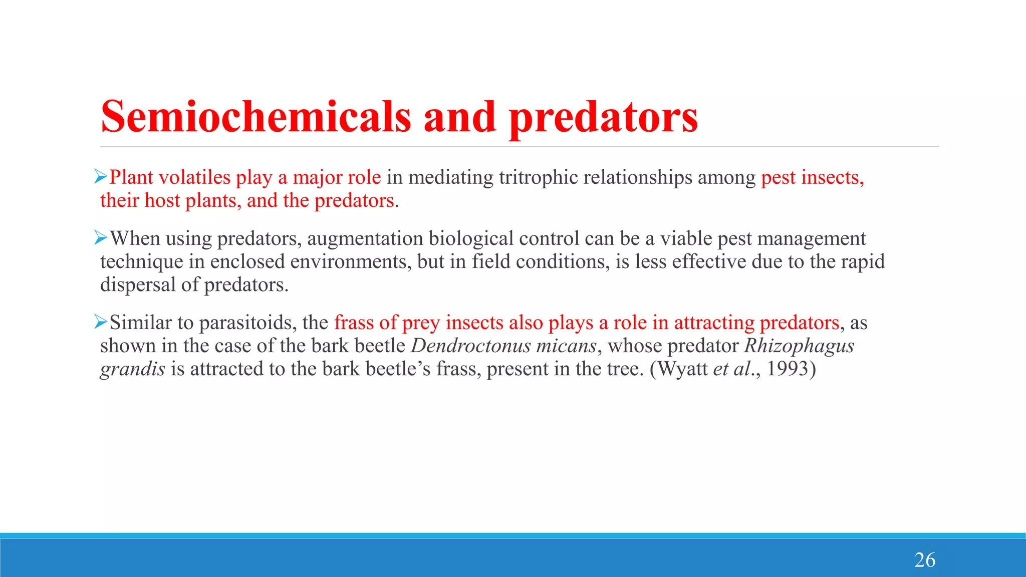 Role of semiochemicals in the control of crop pest OUAT.pptx