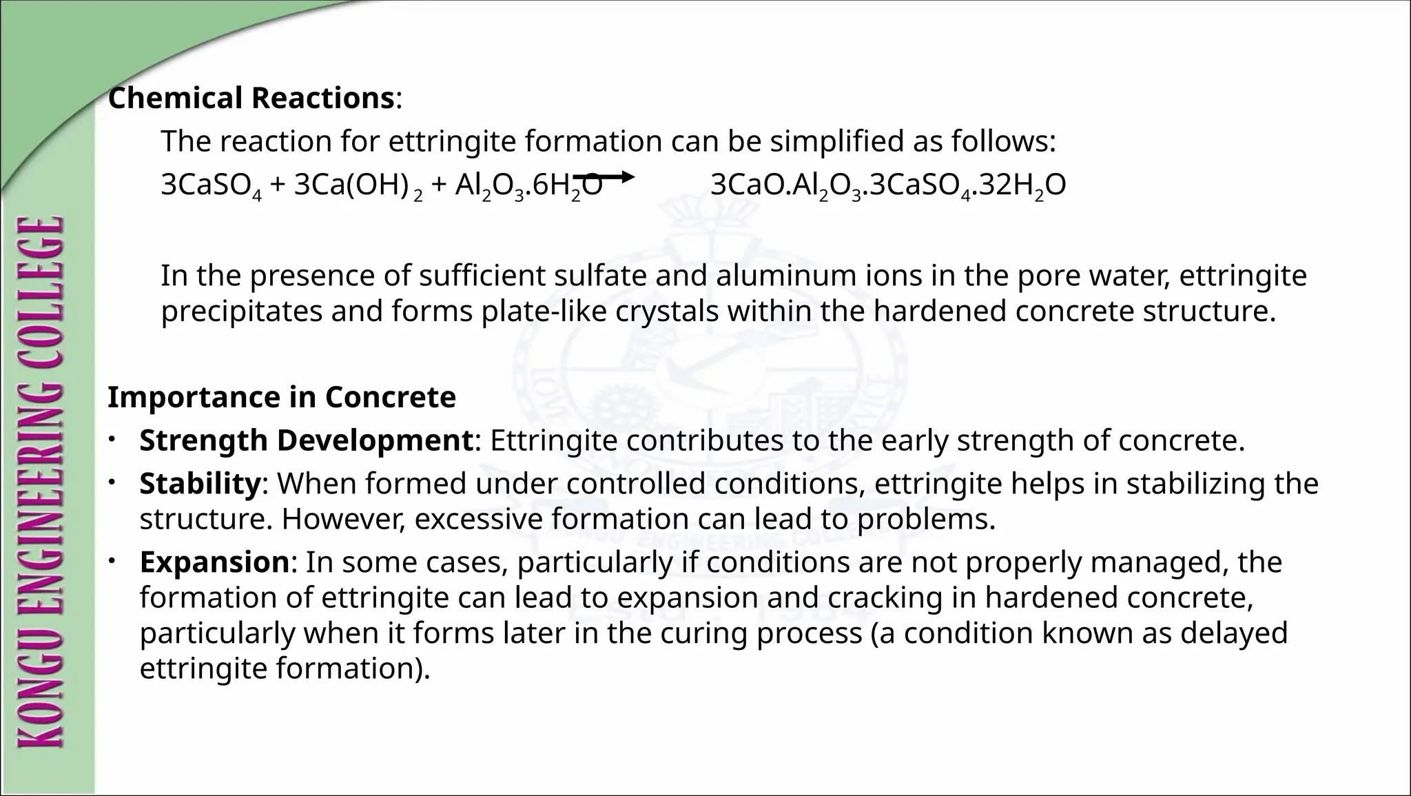 Ettringite Formation and its impact on concrete .pptx