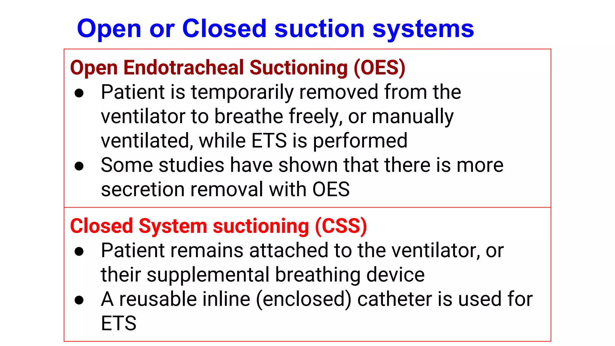 Endotracheal Suction(ETS} : Principle and Practice | PDF