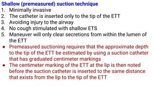 Endotracheal Suction(ETS} : Principle and Practice | PDF