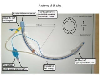 Endotracheal Tube and Laryngeal Mask Airway | PPTX