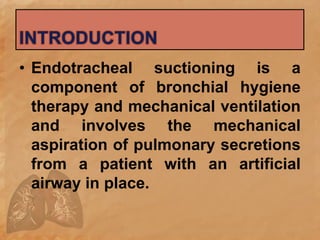 Et tube suctioning ppt | PPTX