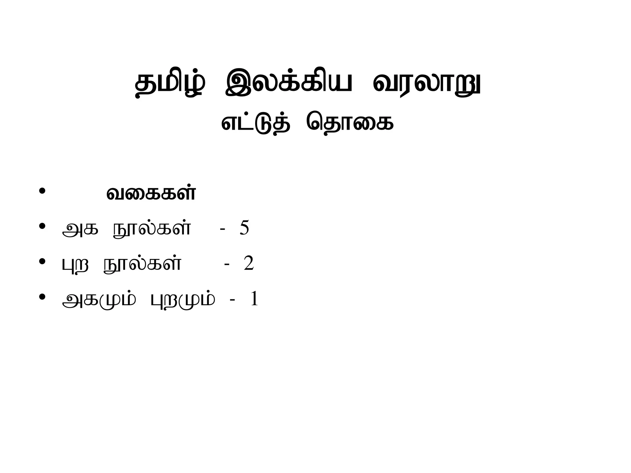Ettuthogai noolgal | PDF