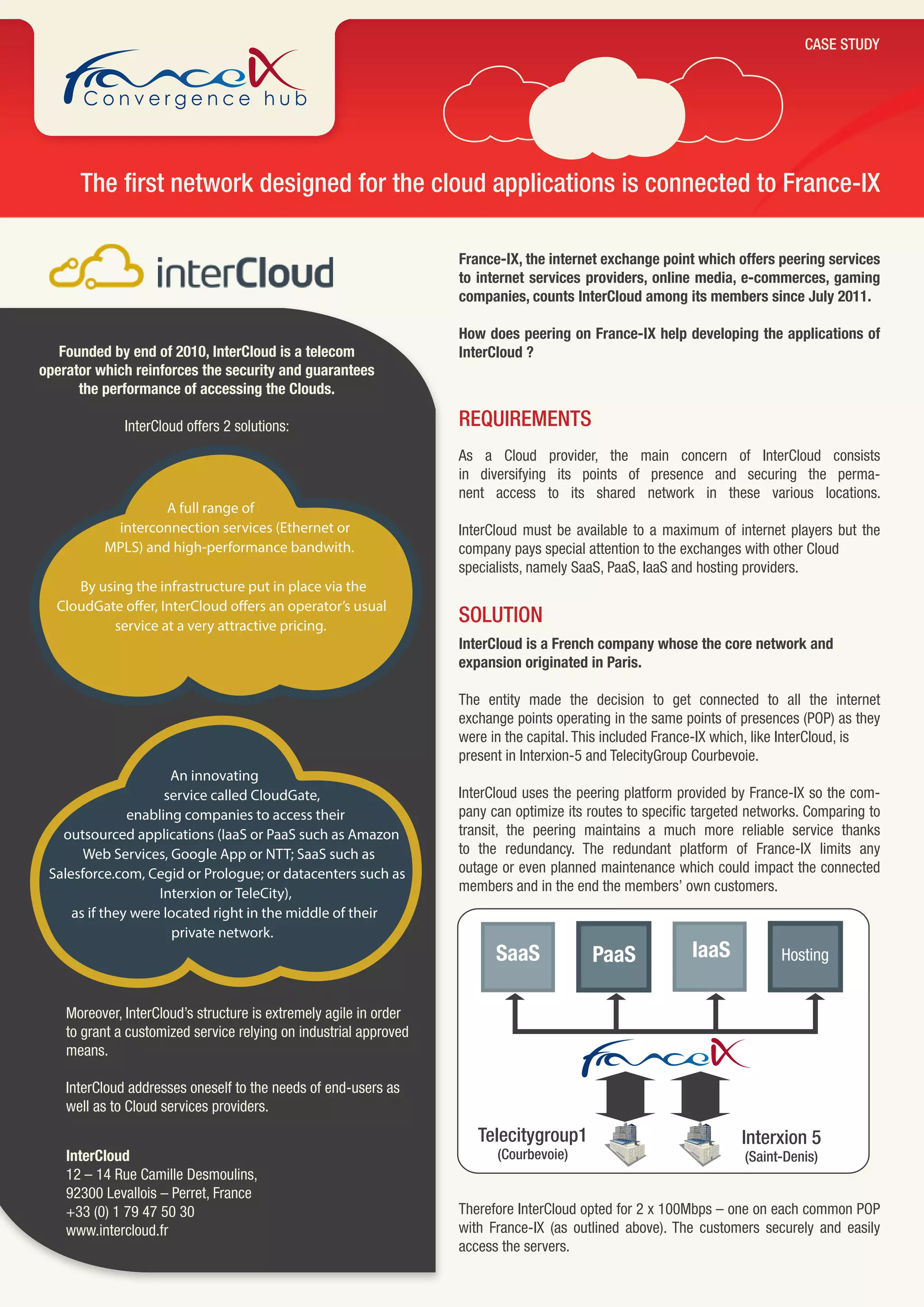 Case Study France-IX InterCloud | PDF