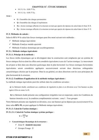 Etude sismique d'un Bâtiment R+9 contreventé par des voiles | PDF