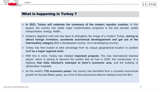Turkey - Country Risk Report | PPTX | Political Issues & policy | Politics