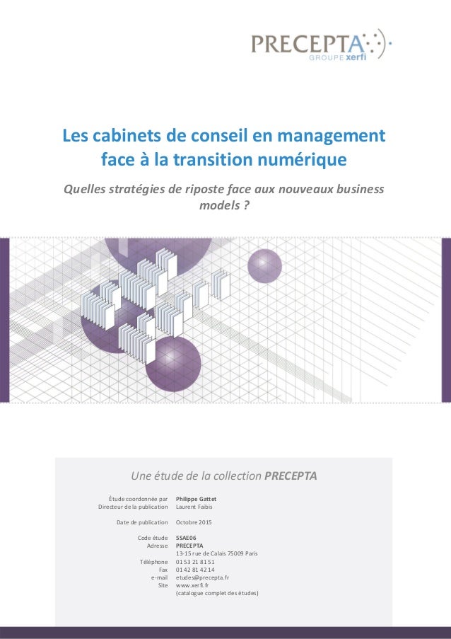 Les cabinets de conseil en management face à la transition numérique