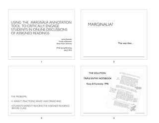 Using the Marginalia Annotation Tool | PPT