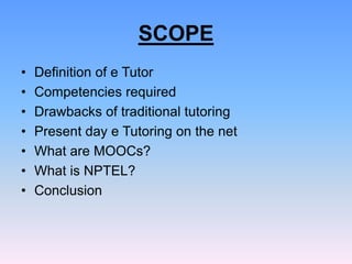 E-TUTORING | PPT